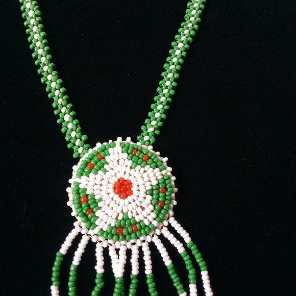 Native | Jewelry | Vintage Native American Beaded Necklace | Poshmark